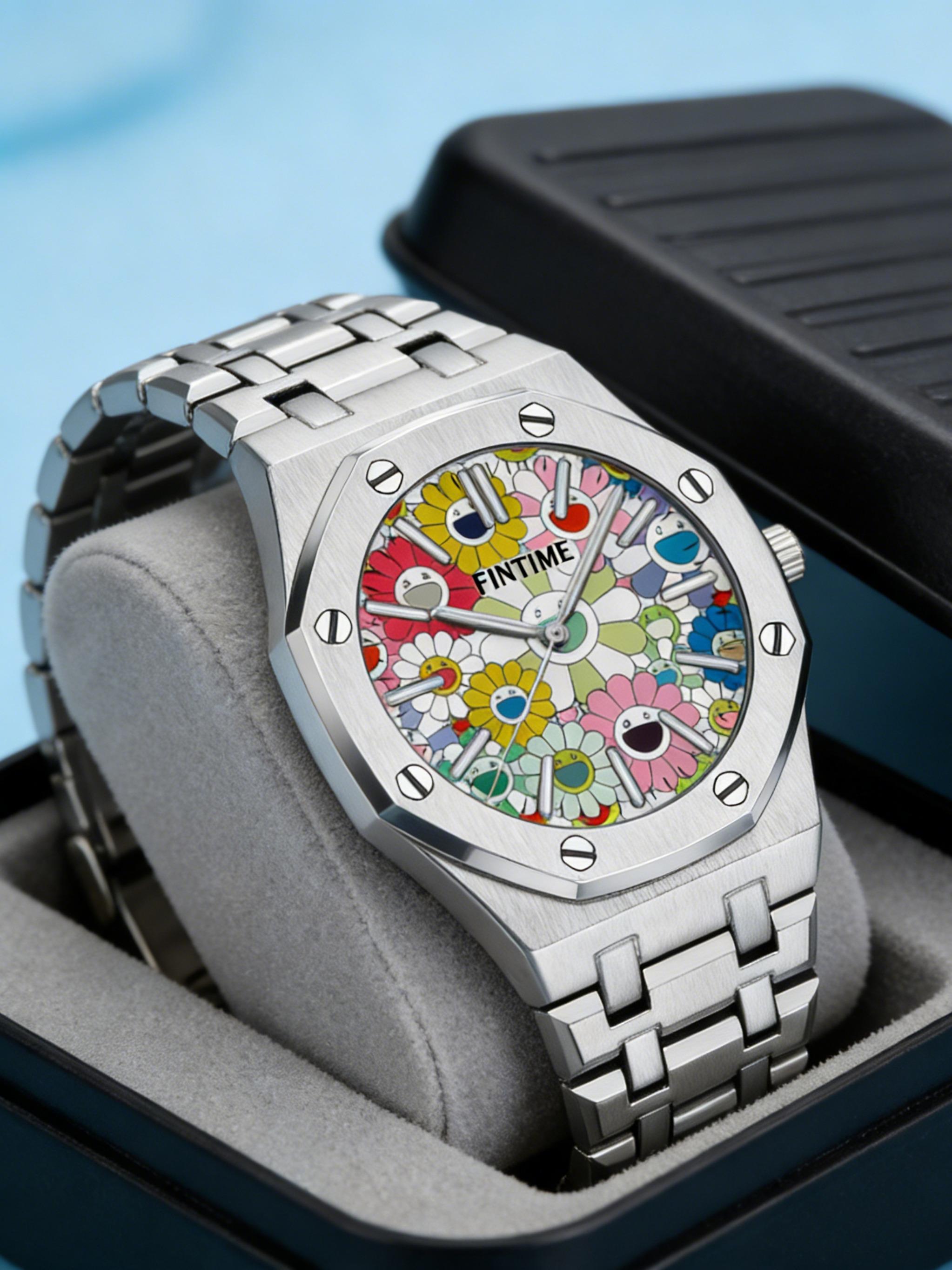 Men's Stainless Steel Quartz Watch, Analog Display, Date Function ...