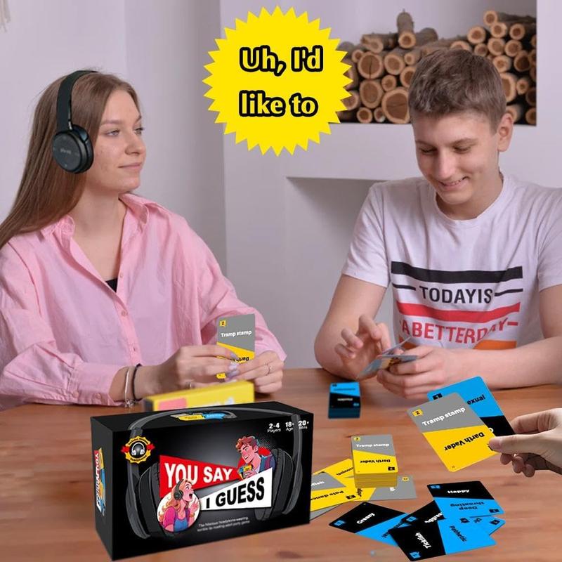 Adult Party Board Game, Lip Reading Challenge, Fun Family Card Game ...