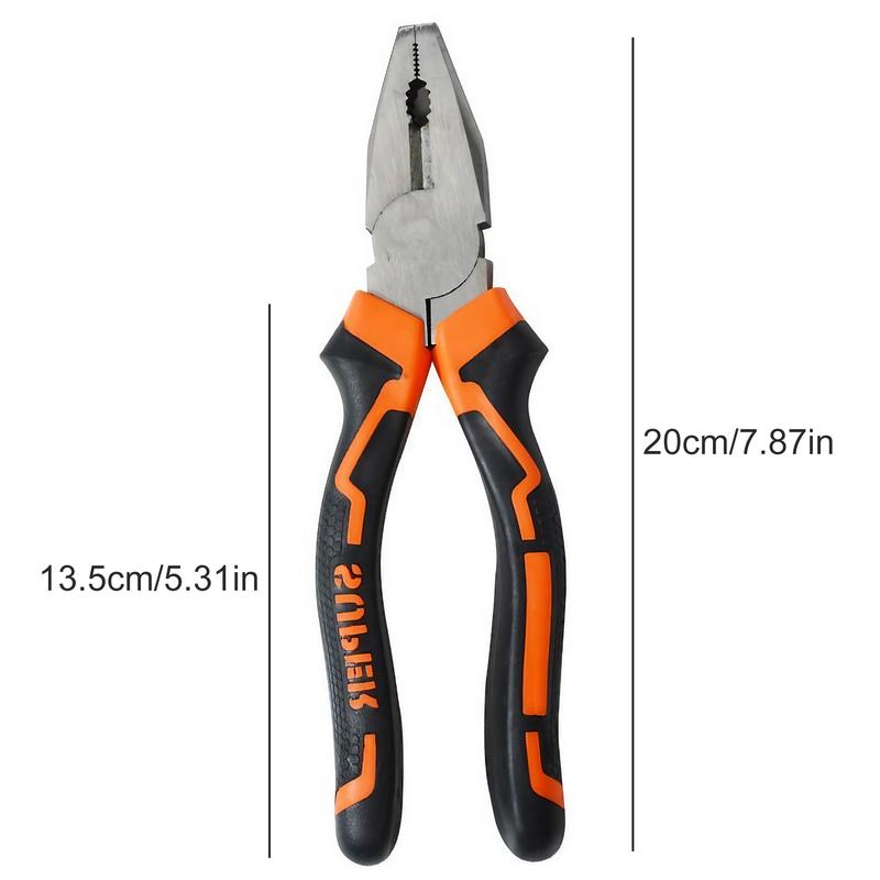 Industrial-Grade Flat Nose Pliers, Multi-Purpose Wire Cutter with Anti ...