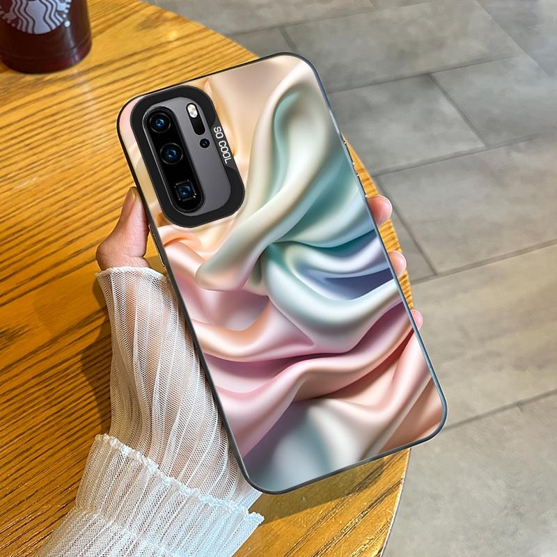 Silken Color Waves Pattern Case suitable for Huawei P30 P40 PRO NOVA 9 ...