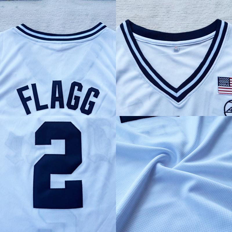 Men’s #2 Flagg Basketball Jerseys Embroidery Carry on the Blue Devil ...