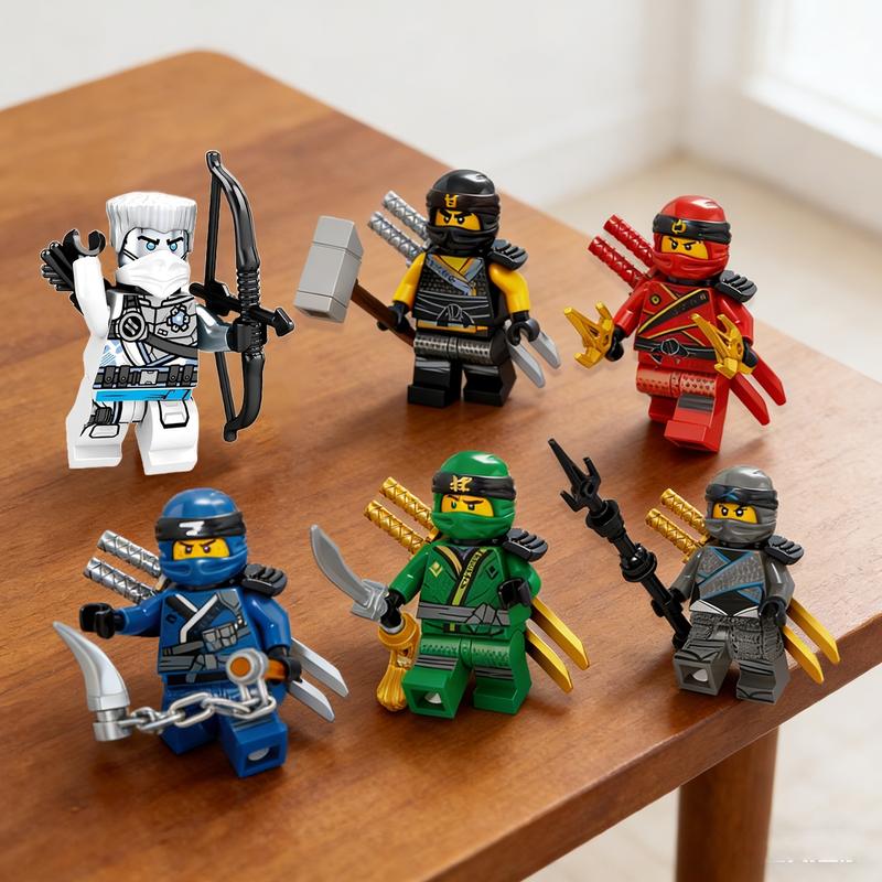 Compatible Lego Ninjago Minifigure Building Blocks Gold Ninja Lloyd Kai ...