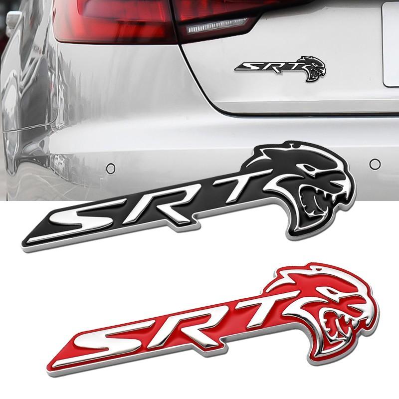 Tiger Head SRT Logo Car Sticker 3D Car Modified Limited Edition Style ...