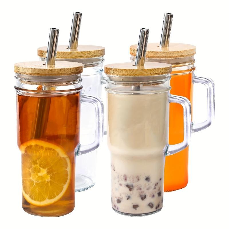 Everyone Is Obsessed With This Cup！4Oz Clear Glass Mason Jar With ...