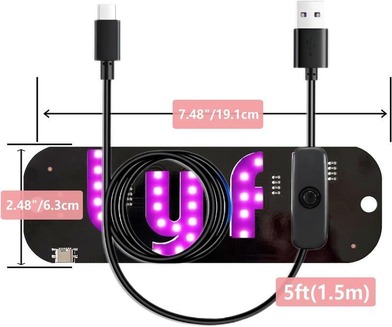 LED Light Sign for Car, Taxi Sign Light Windshield Led Sign Car LED ...