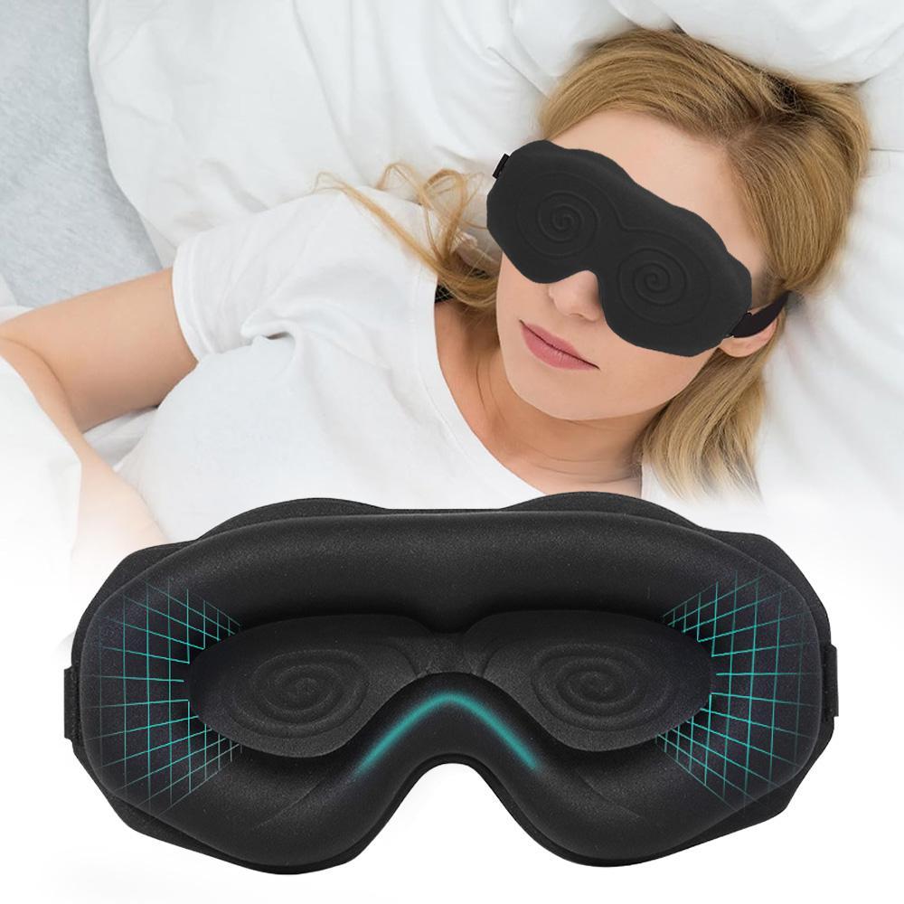 3D Full Blackout Sleep Mask, Lash Extension Friendly Design, Ultra-Soft ...