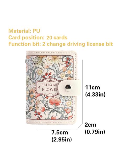 Women's Credit Card Holder Wallet, Fashion Pattern Multi-Card Slot ...