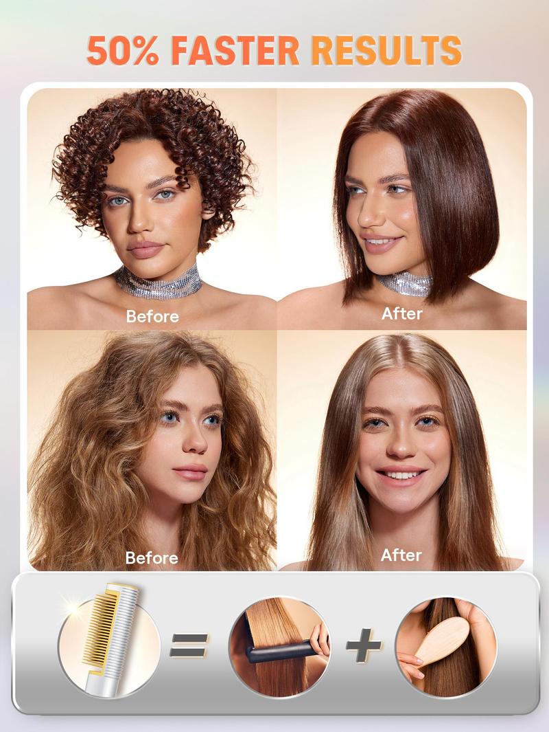 【BOGO SALE】SHEGLAM HAIR Sleek Chic 3D Thermal Straightening Brush,24K ...