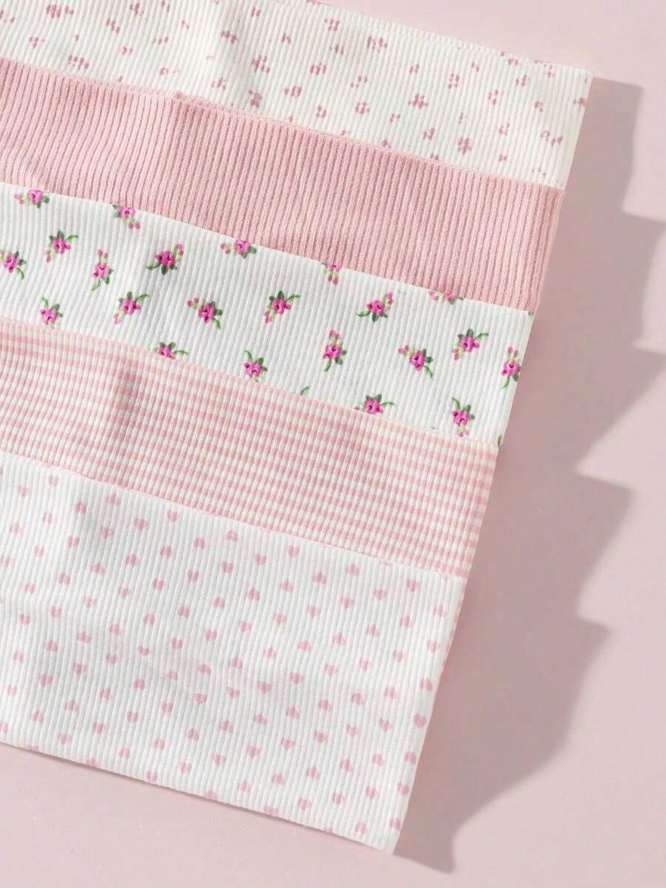 5pcs Fashionable Women's Soft Non-Slip Hairbands, Various Patterns ...