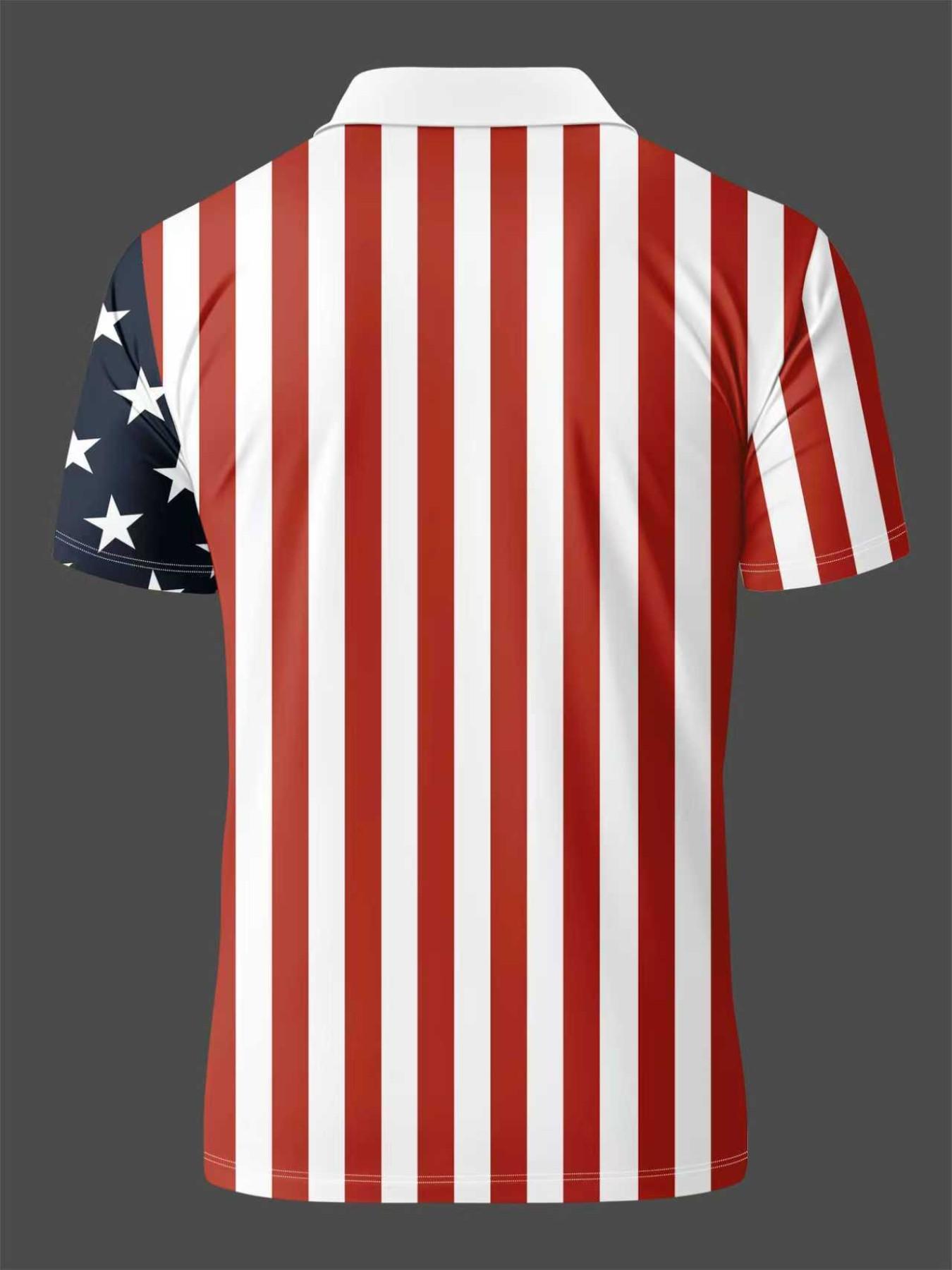 Men's Patriotic Festive 2-Piece Matching Outfit, American Flag Star ...