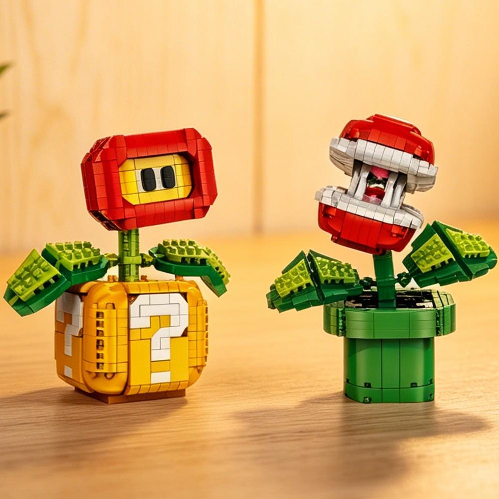 Micro-Particle Game Theme Venus Flytrap Fireflower Blocks, Classic ...