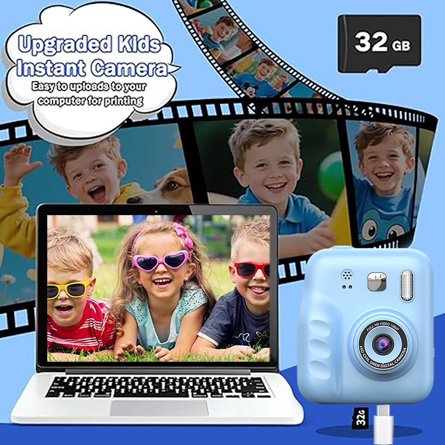Digital Camera That Takes Photos & Prints Instantly, Mini Simulation ...