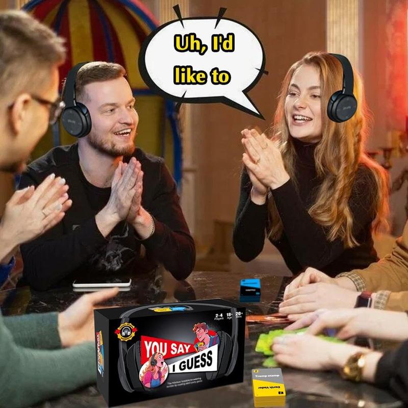 Adult Party Board Game, Lip Reading Challenge, Fun Family Card Game ...