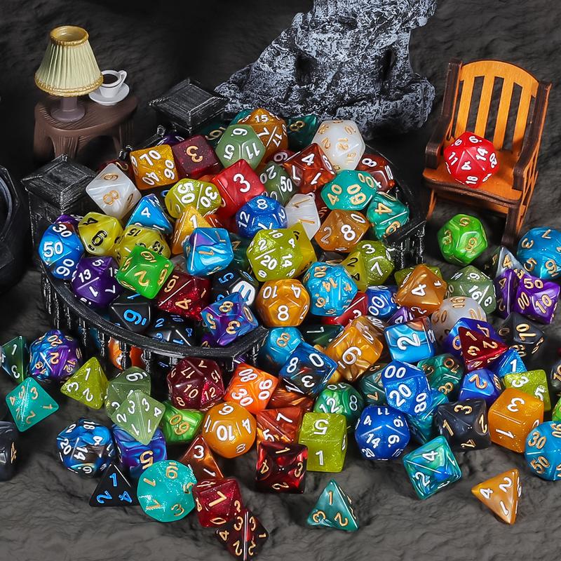 DND Dice Set - Polyhedral Dice, D&D Dice Sets with bag,dice sets of D4 ...
