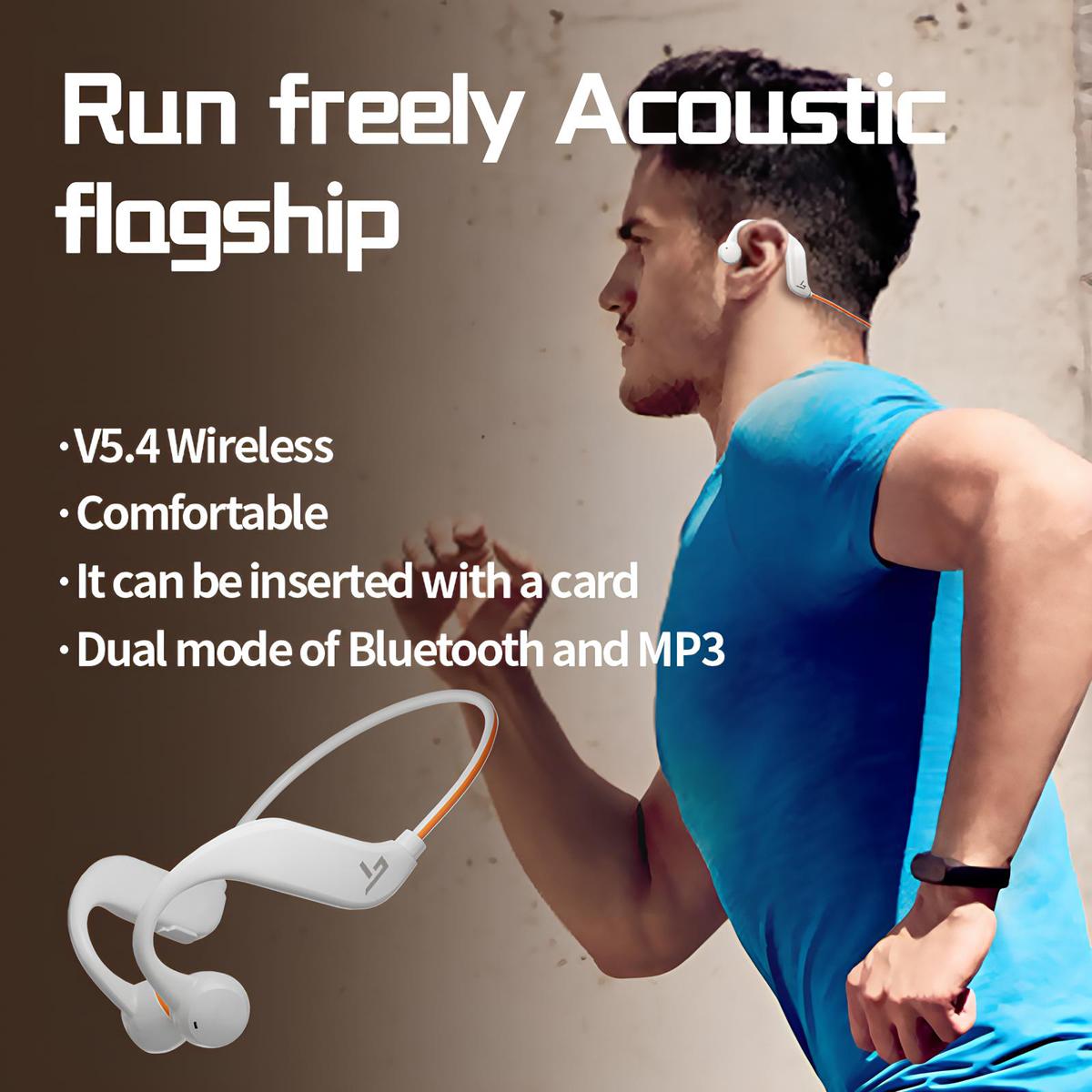 Oceantree Open-Ear Bluetooth Bone Conduction Sport Headphones, Sweat ...