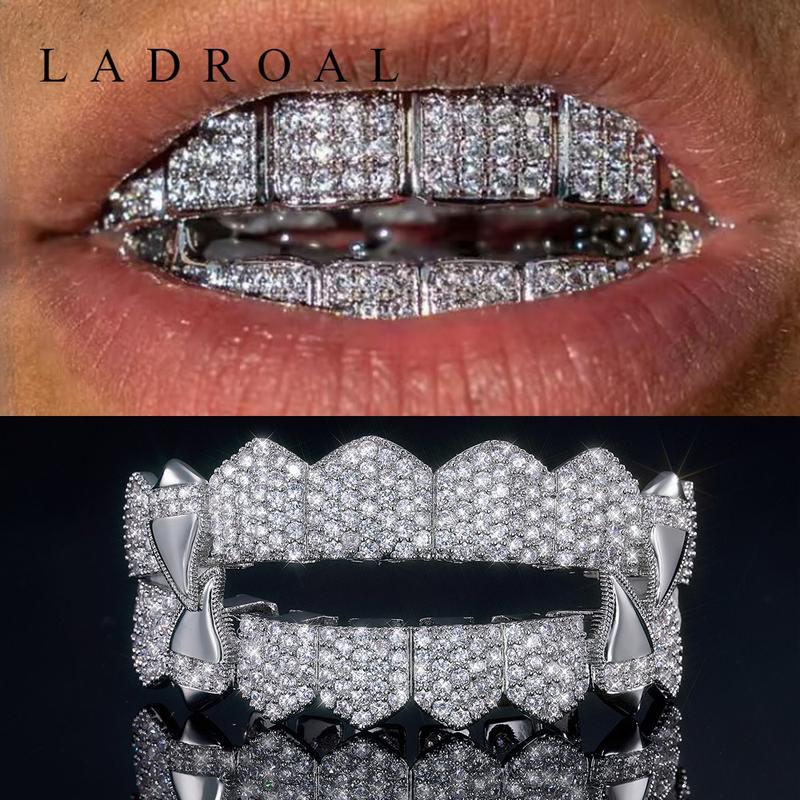 2 Pcs Vampire Teeth Grillz Set - Street Style Hip Hop Punk Rapper ...