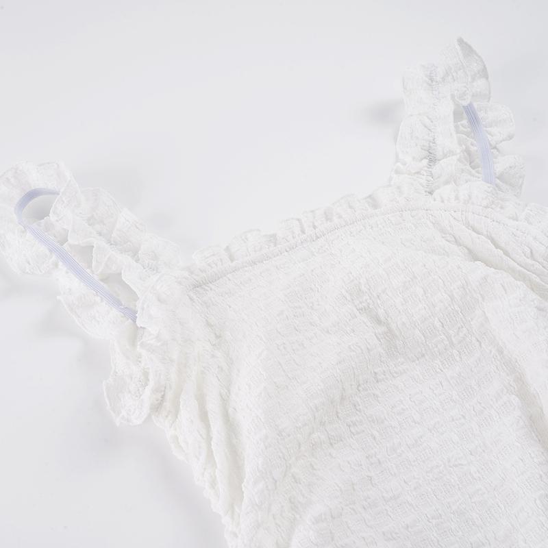 Sexy Series Ruched Texture Fabric Spliced Drawstring Waist Halter Dress ...