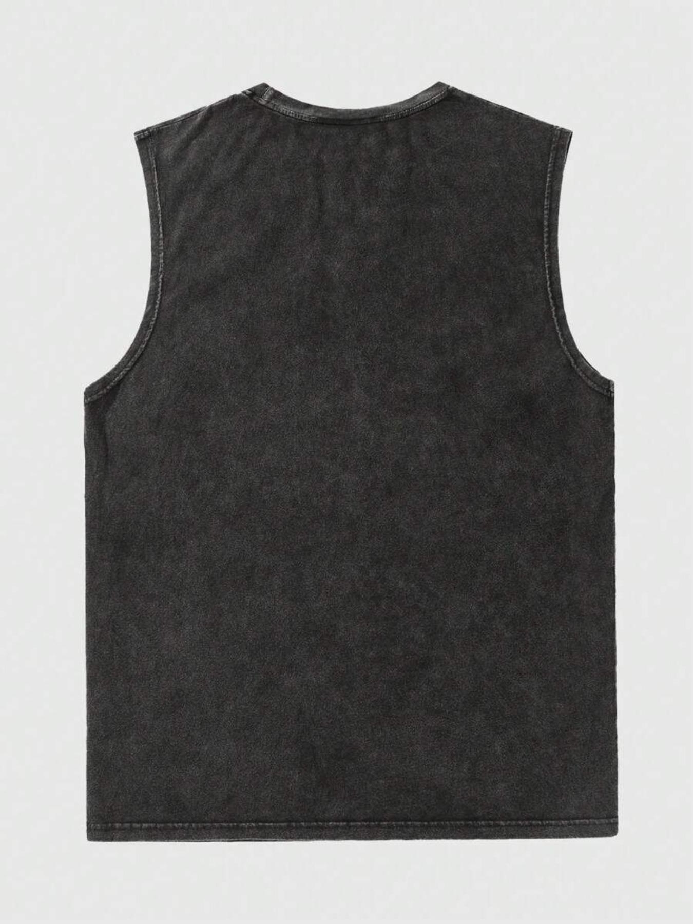 Cool Street Style Casual Loose-Fitting Men's Sleeveless T-Shirt ...