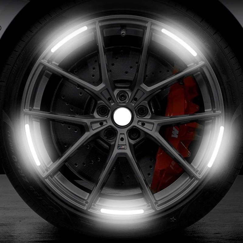Personalized decorative night reflective stickers for car wheel hubs ...