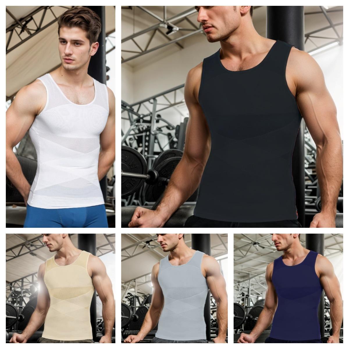 Men's Slim Fit Neoprene Compression Tank Top, Quick‑Dry Breathable ...