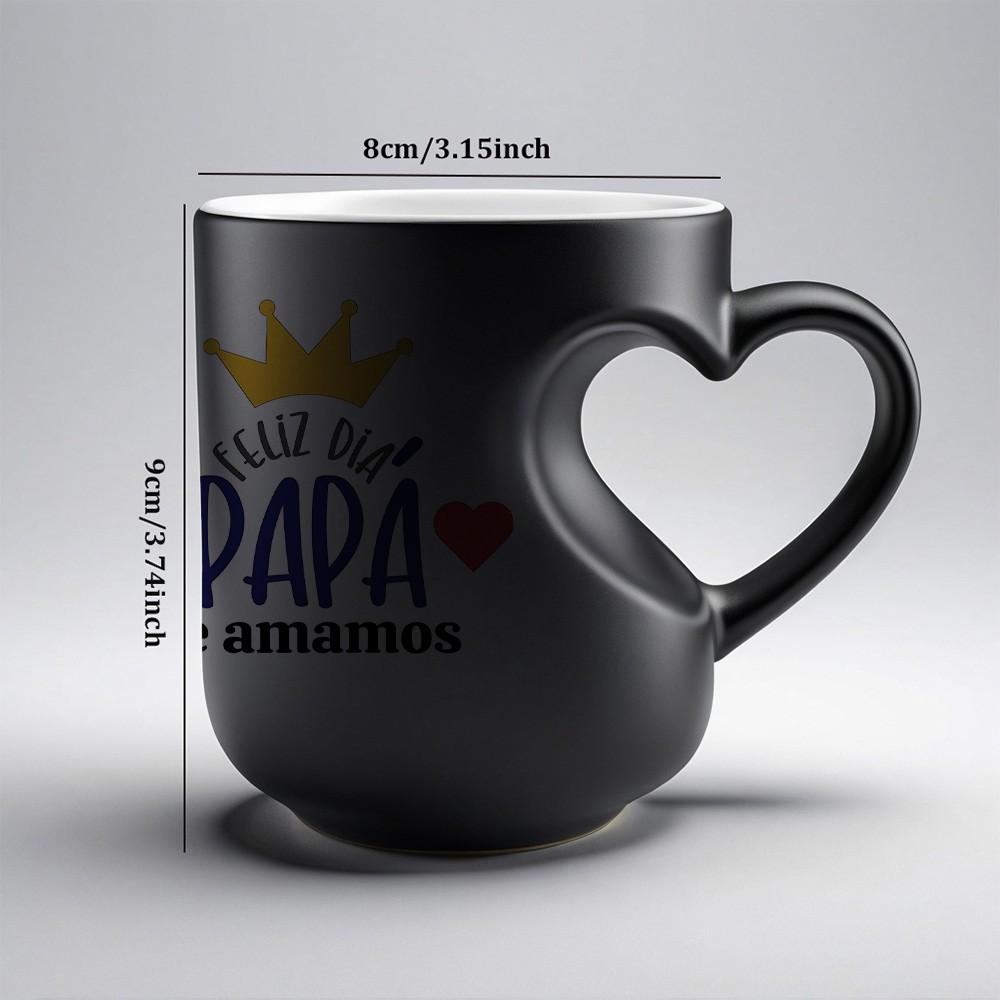 Magic Color Changing Mug, Heart Handle, Thermosensitive Ceramic, 11 Oz ...