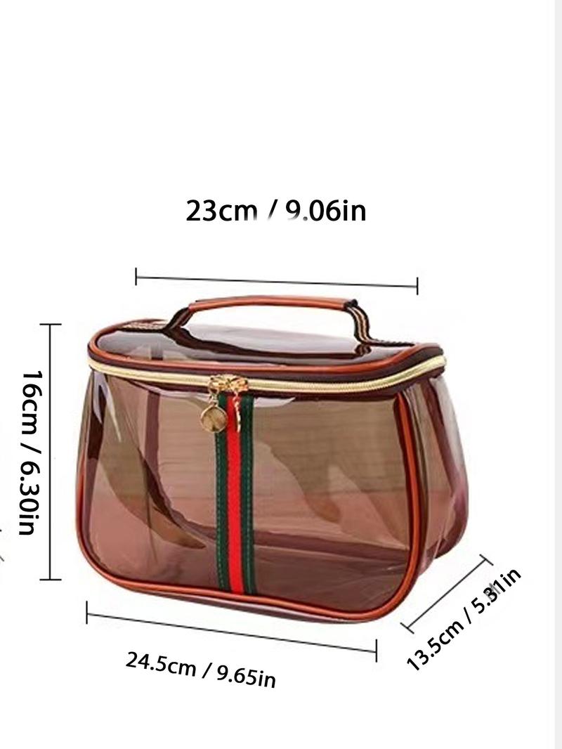 Large Capacity Makeup Bag, Waterproof Transparent Travel Storage Bag ...