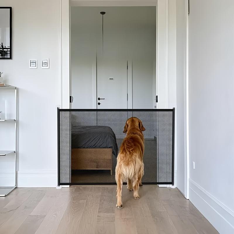 Foldable Pet Safety Gate for Cats and Dogs, No Drilling Installation ...
