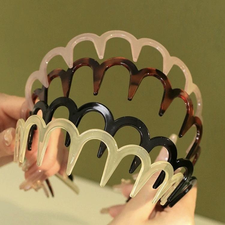 Korean-Style Anti-Slip Teeth Headband, 2026 Design for Face Washing ...