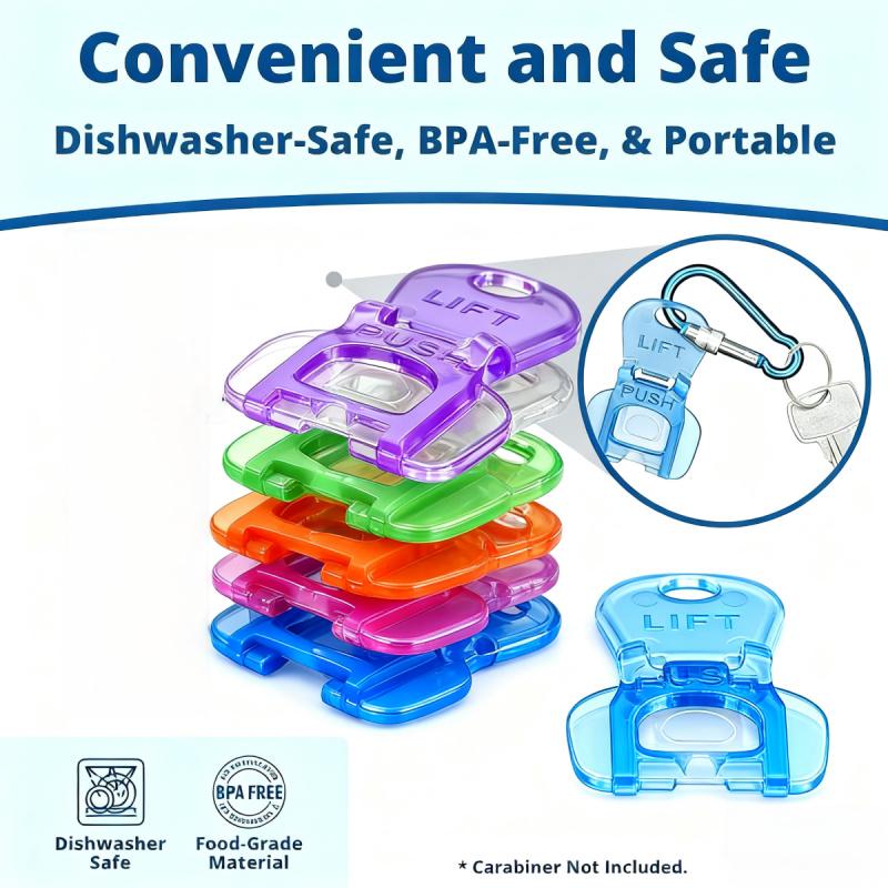 Stylish Crystal Can Cover Kit-Easy Tab Opener & Protector, Premium ...