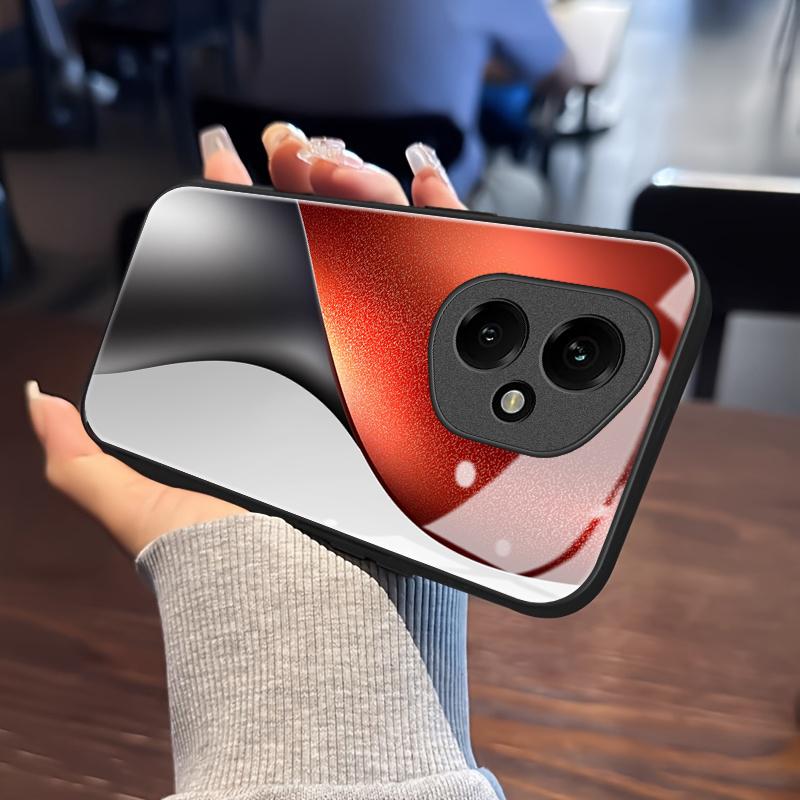 Black Frame Glass Phone Case suitable for Honor 400 300 200 Pro 400 ...