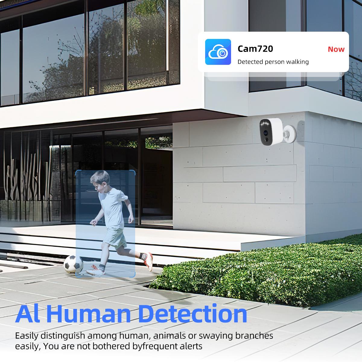 【JOOAN 2.5K WiFi Wireless Outdoor Security Camera】Indoor/Outdoor, Easy ...