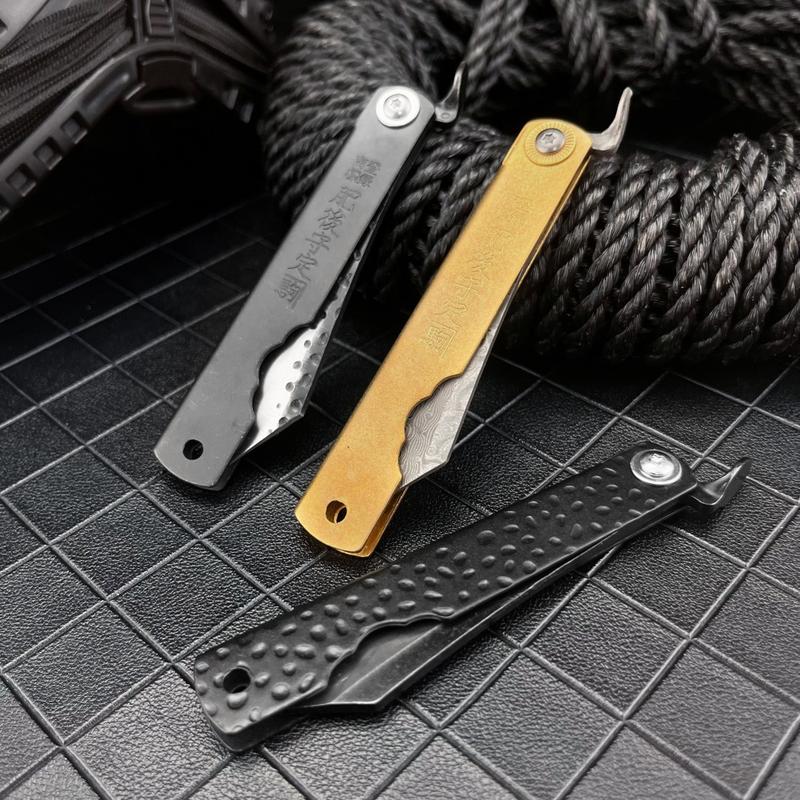 Japanese Higonokami Forging Steel Folding Knife, Outdoor Sharp Trekking ...