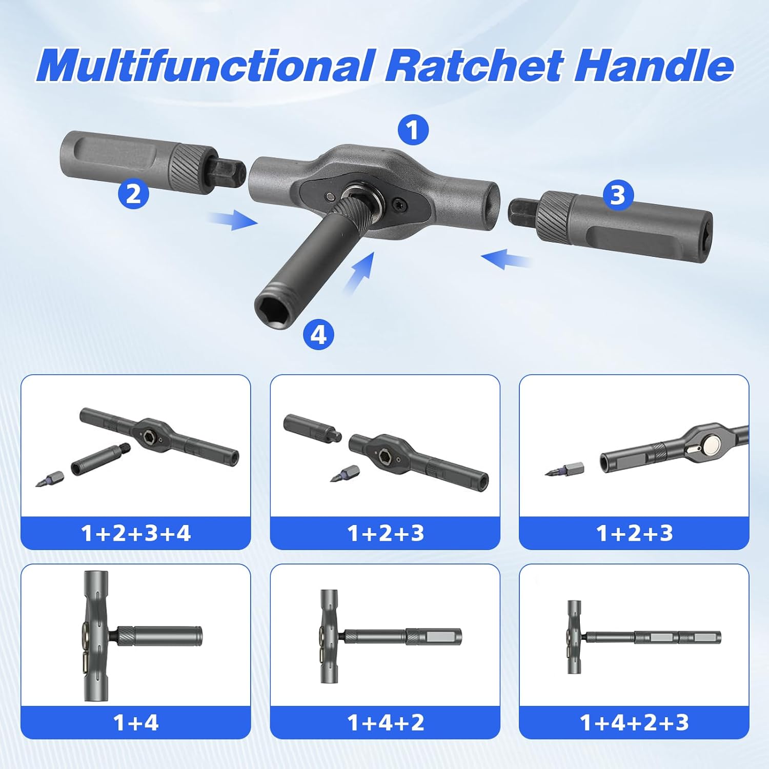 42 in 1 Set,DIY Ratchet Sets,Multi Bit Free Combination Ratchet Set ...