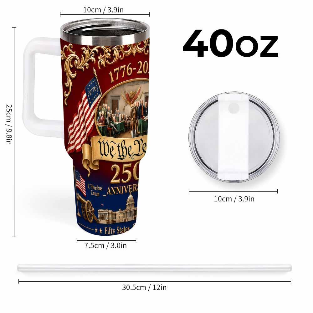 We The People 250th Anniversary Patriotic Car Cup (40oz/30oz/20oz ...