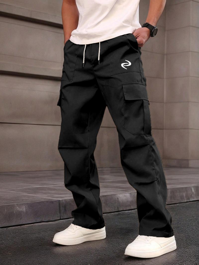 Men's Casual Work Pants, Unique Print, Multiple Pockets, Accordion ...