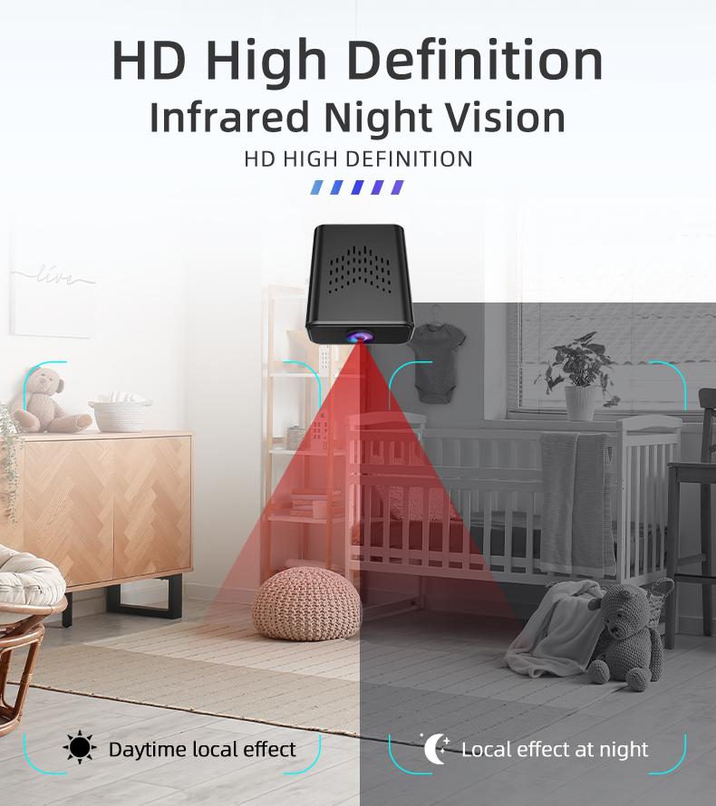 Mini Hidden Camera,CCTV security cameras for home,4K Ultra HD WiFi & SD ...