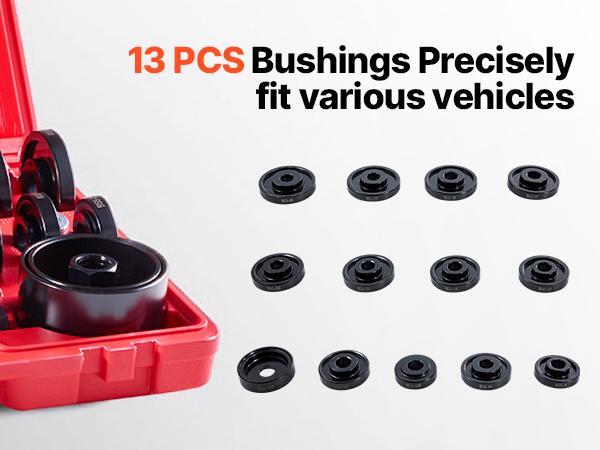 SummerWinsVEVOR Bearing Press Kit, 10+24 Pcs, 2 in 1 Ball Joint Press ...