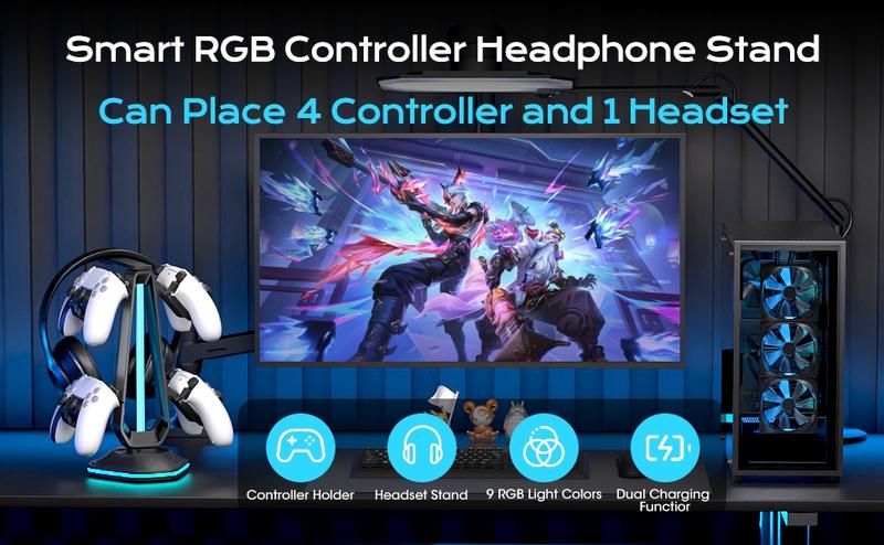 Dz510 Multi-Function Handle Holder Stand, Fits Headset and Various Game ...