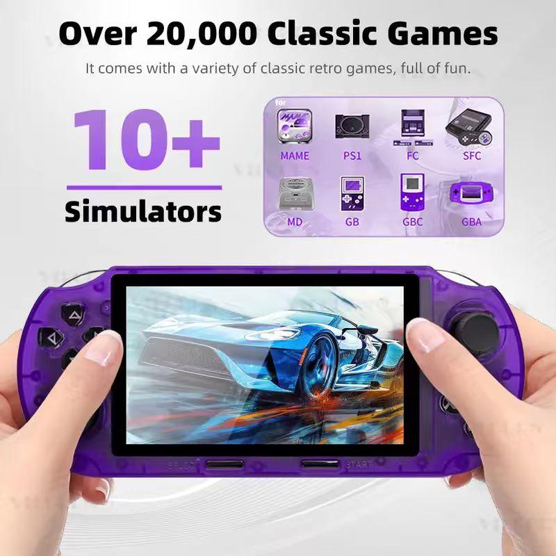 Newly upgraded SF3000HD retro handheld game console with 4.5-inch high ...