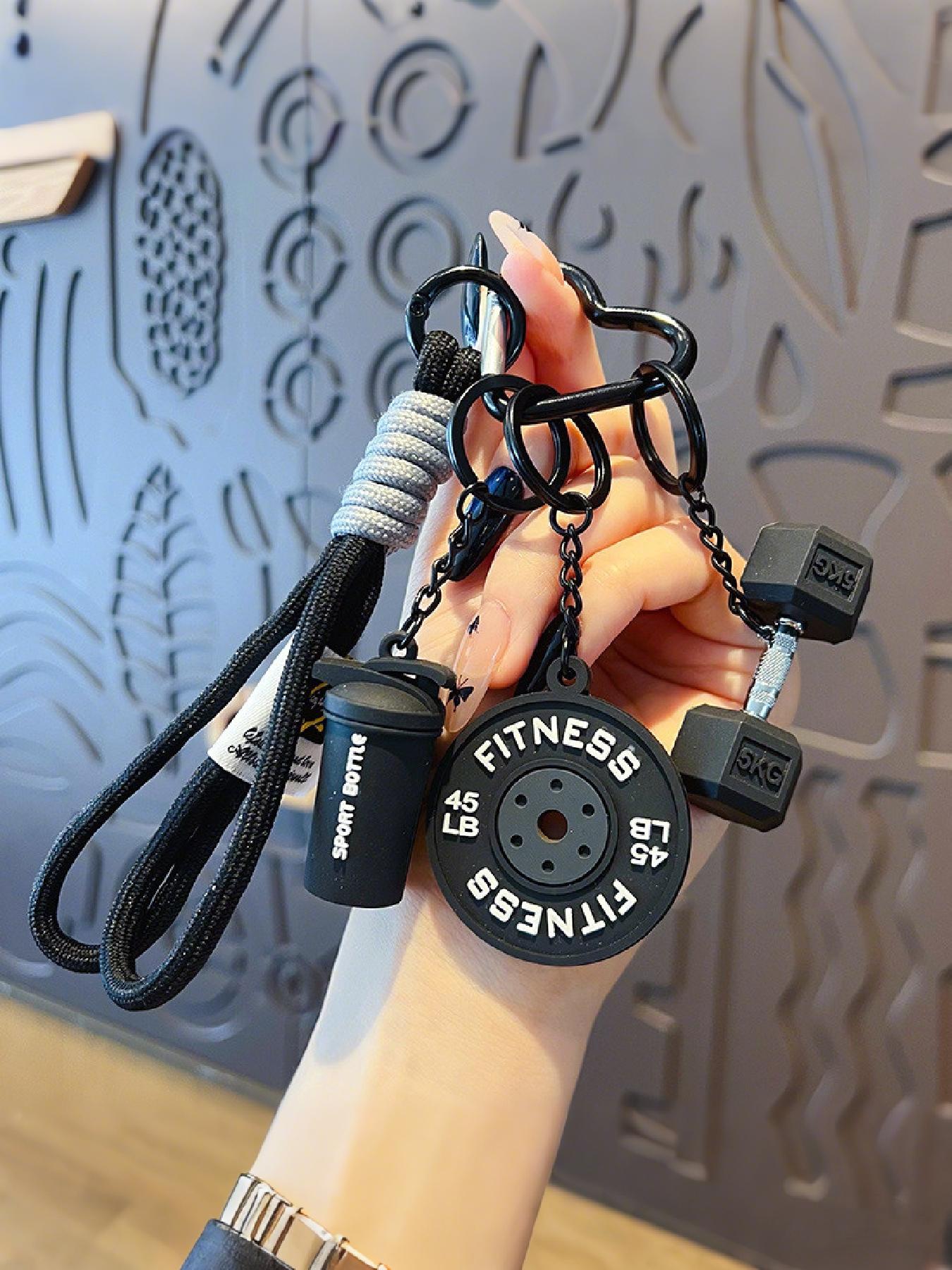 Creative Versatile Barbell Letter Decorative Hanging Piece for Bags ...
