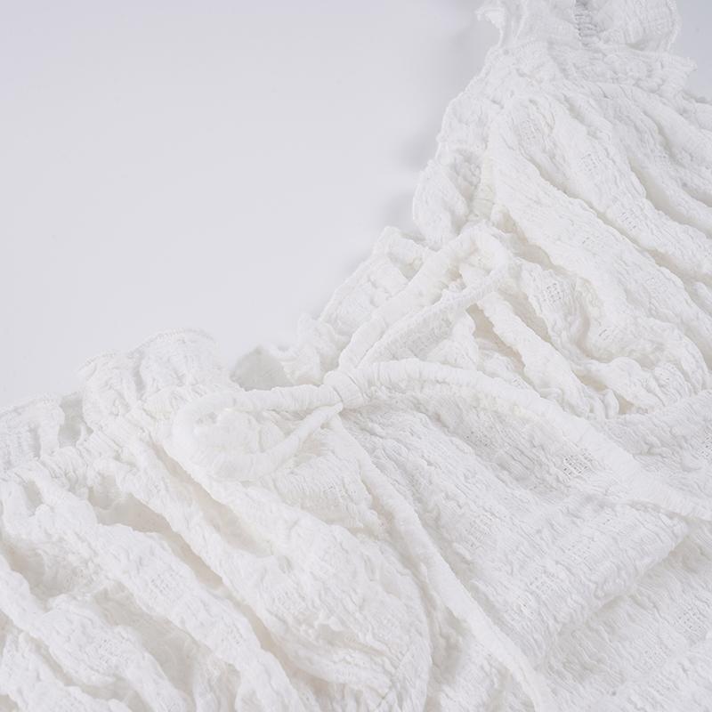 Sexy Series Ruched Texture Fabric Spliced Drawstring Waist Halter Dress ...