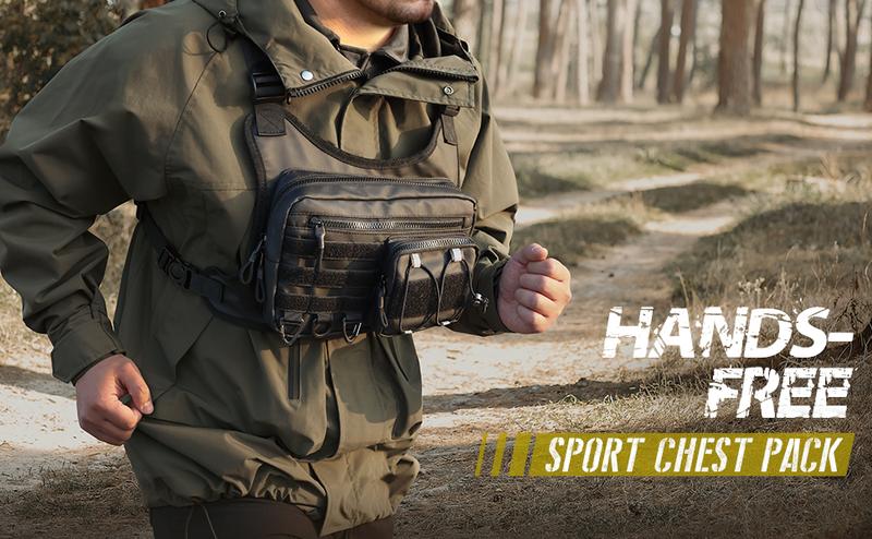 Chest Bag for Men Women, Tactical Chest Rig with Holster, Sport Chest ...