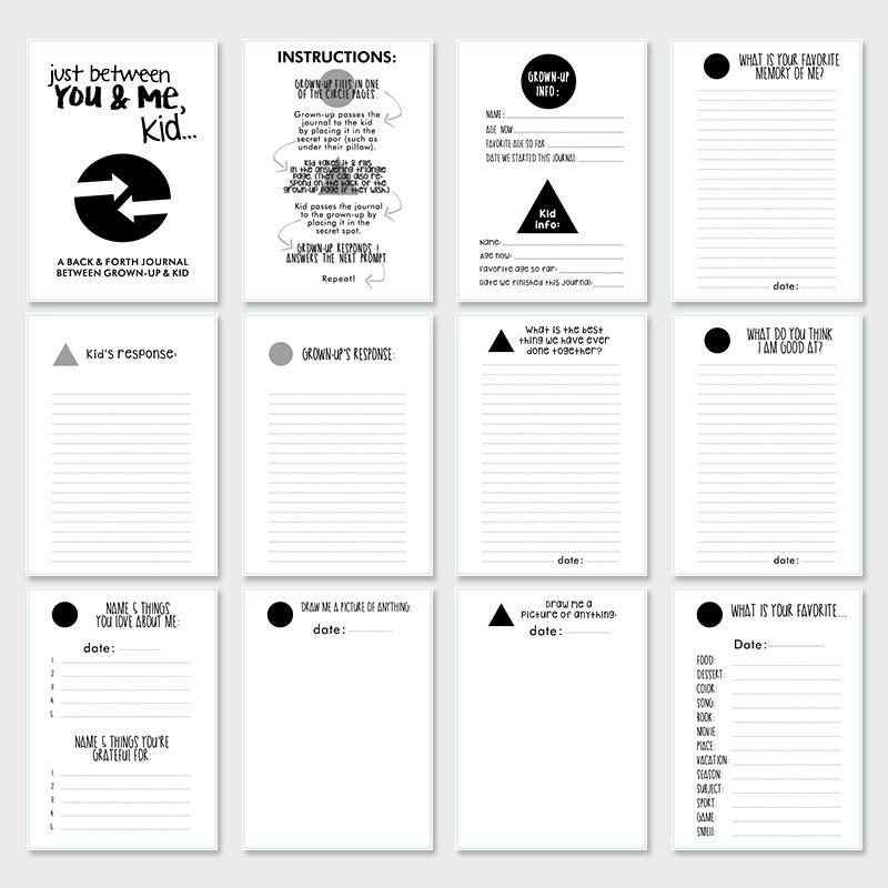 Mother's Day Gift Mom & Kid Back & Forth Journal, Just Between You & Me ...