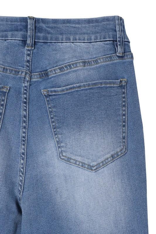 High-Waisted Light Blue Flared Jeans for Women - Stylish Fit - TikTok Shop