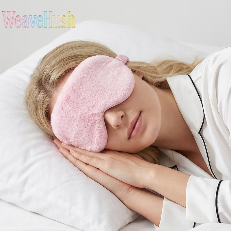 Women's 2026 New Thick Flannel Plush Non-Woven Sleep Eye Mask - Ultra ...