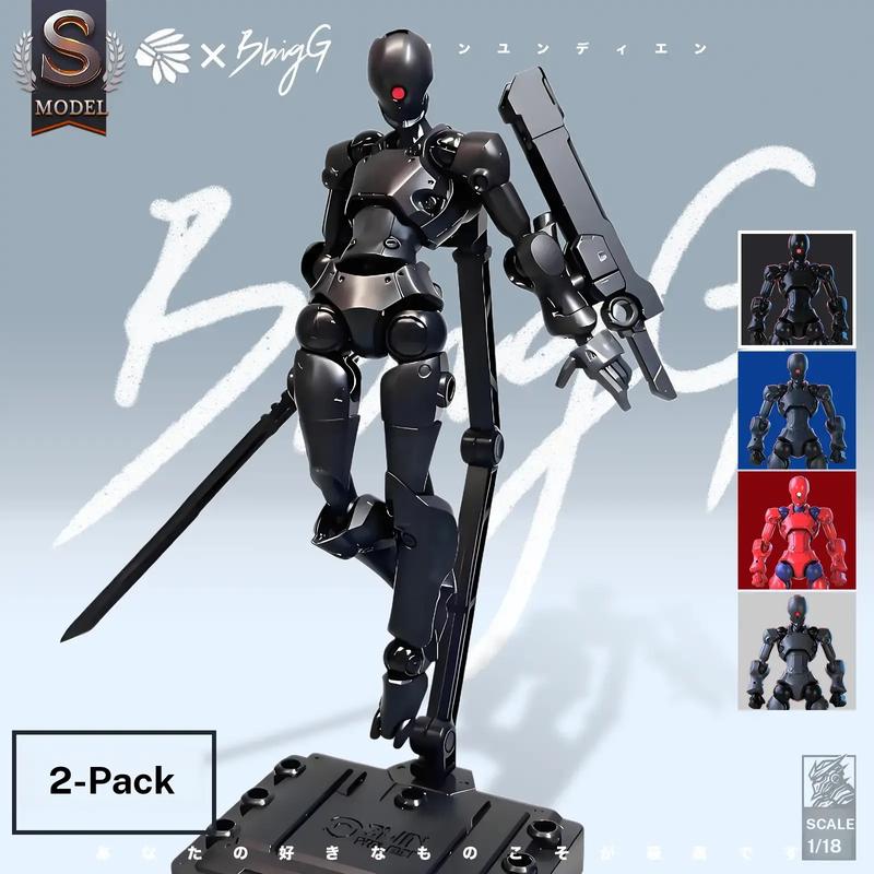 1/18 Scale Mecha Model Kit, Flexible Pok Joints, Dual Body Assembly ...