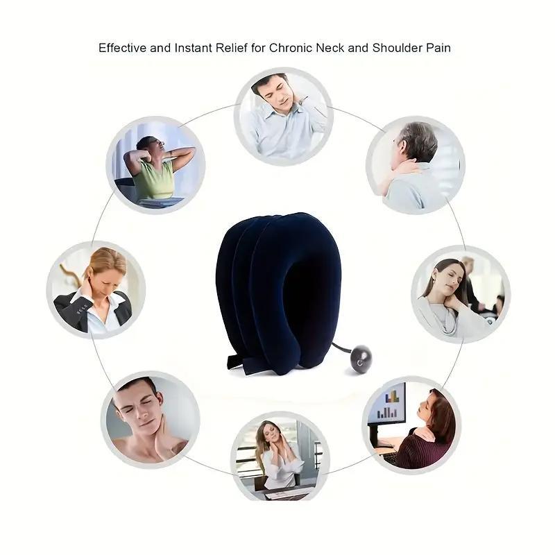 Cervical Neck Traction Device for Instant Neck Pain Relief - Inflatable ...
