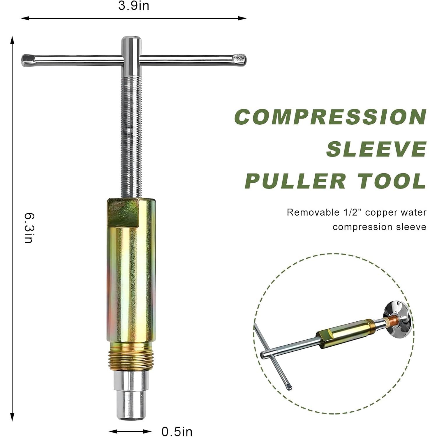 Compression Sleeve Puller Tool, 03943 Sleeve Remover Ferrule Puller for ...