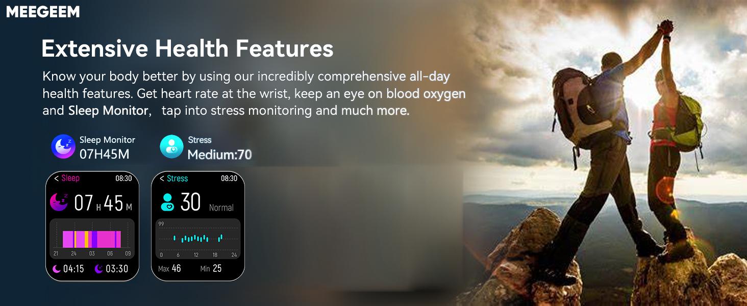 Smart Watch for Men，with Answer/Make Call 100+ Sports Modes Fitness ...
