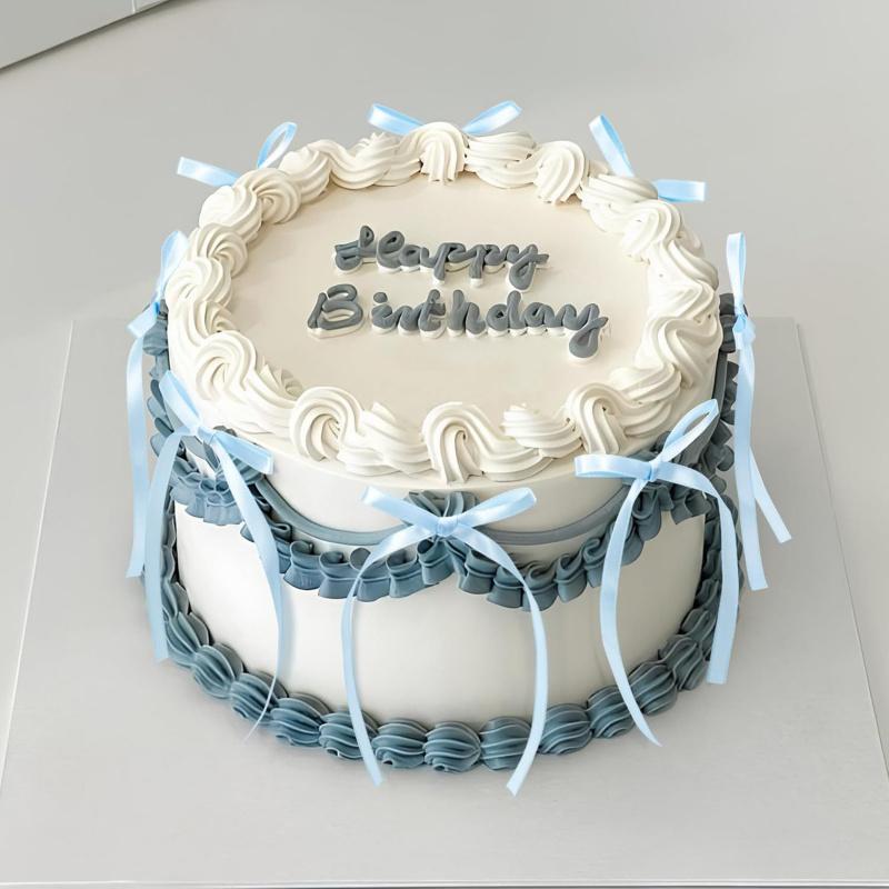 Light Bow Cupcake Toppers, Birthday Bowknot Ribbons, High Footed Cup ...